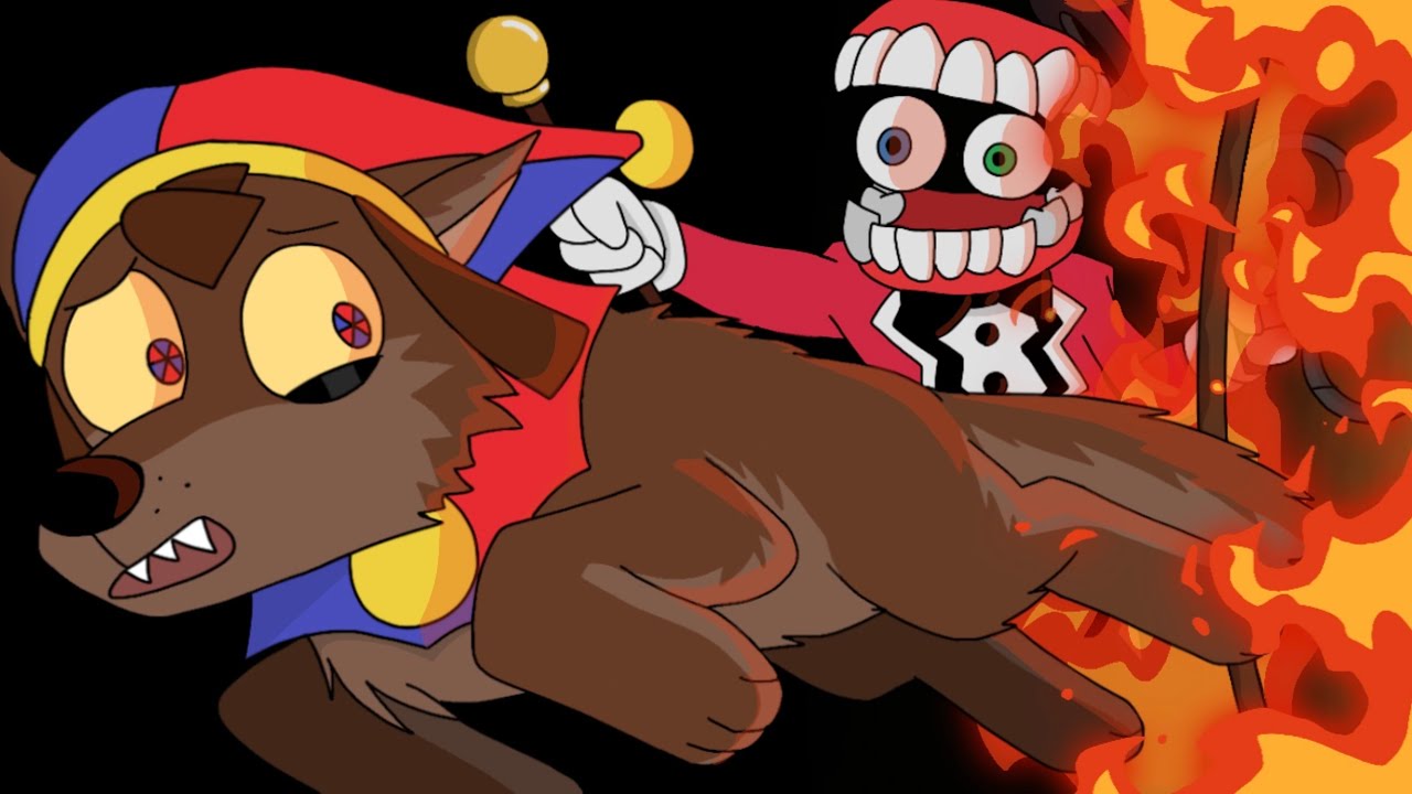 Werewolf Pomni in Caine's Furry Attraction (The Amazing Digital Circus) ANIMATION - Part 3