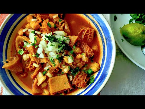 Menudo Rojo with Hominy | Simply Mamá Cooks