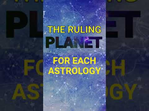 The Ruling Planet For Each Astrology Sign || astrology planet || #astrology #astroindusoot