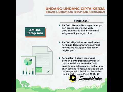 UU Cipta Kerja bidang lingkungan hidup dan kehutanan #DukungUUCiptaker #CiptakerSejahterakanRakyat