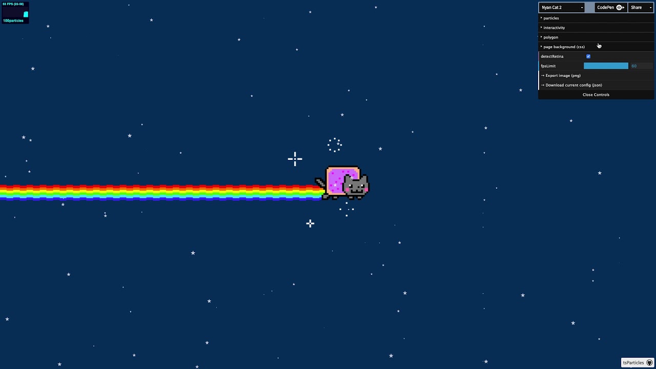 tsParticles - Nyan Cat