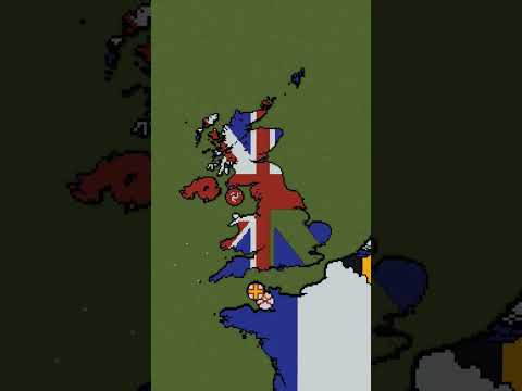 Building United Kingdom in 3 Scales #uk #british #maps #flags #minecraft