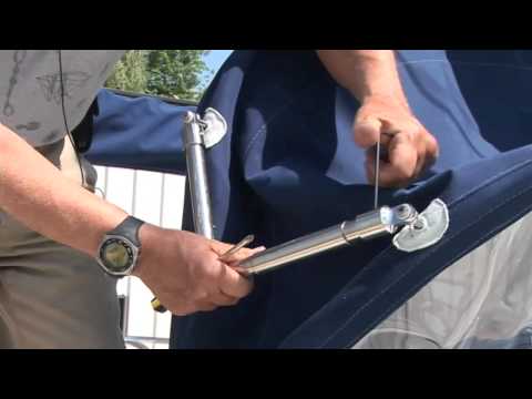 Assembled Collapsible Support Struts Stainless Steel 1" x 6' - Sailrite