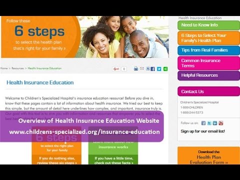 Insurance Education Program at Children's Specialized Hospital
