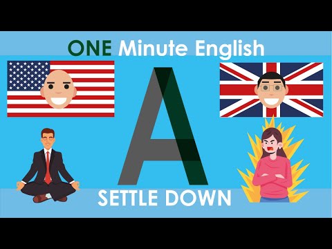 Phrasal Verb SETTLE DOWN (ENGLISH PHRASAL VERBS)