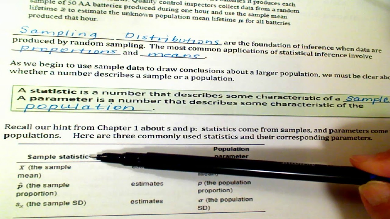 7 1 Intro Sampling Distributions