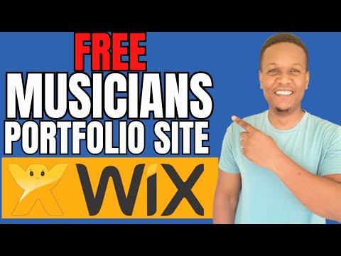 How To Make A Free Portfolio Website For Musicians WIX WEBSITE