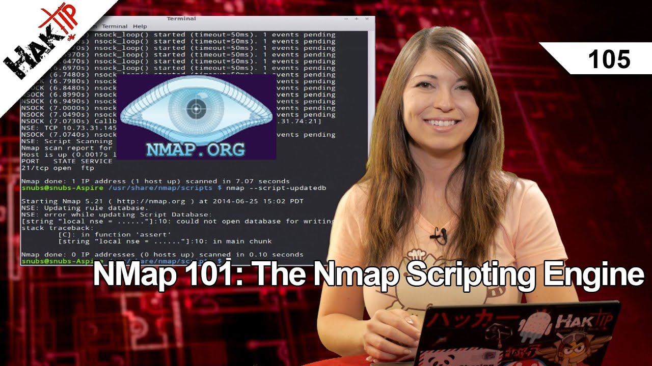 NMap 101: The Nmap Scripting Engine, HakTip 105