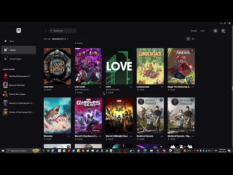 Sharing my Epic Games Library, Update video!