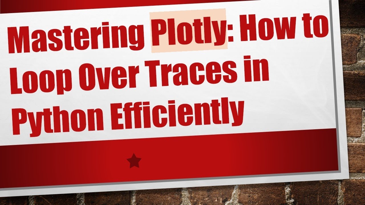 Mastering Plotly: How to Loop Over Traces in Python Efficiently