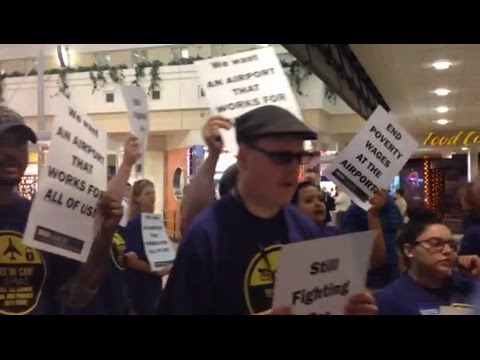 When airport workers at MSP take a stand, they have passengers on their minds