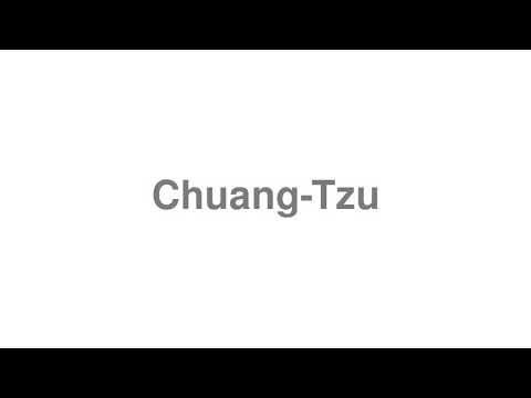 How to Pronounce "Chuang-Tzu"