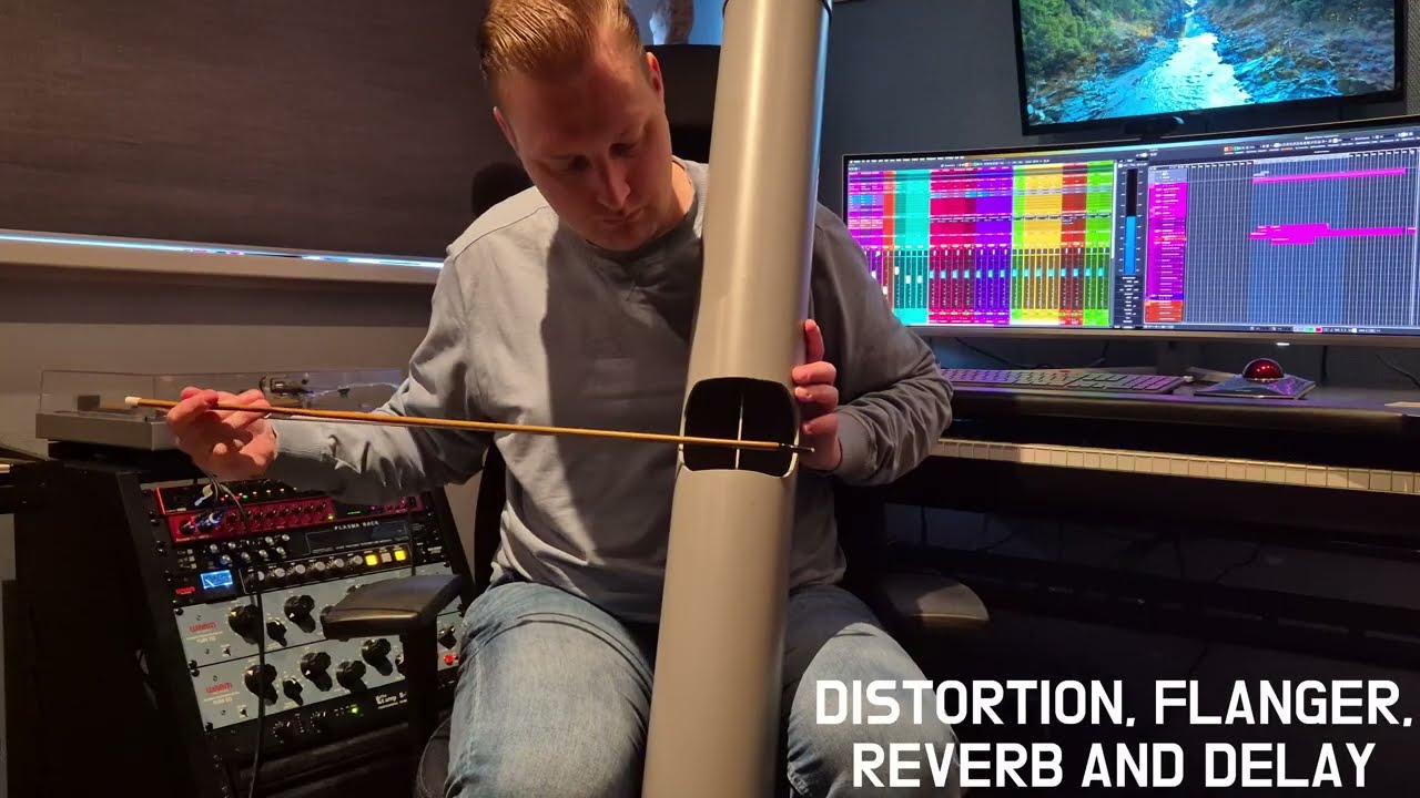 Double Bass String in Drainage Pipe - Extended