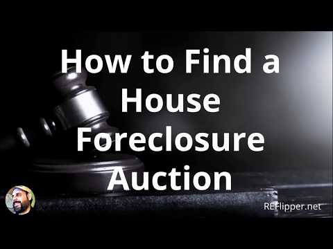 How to Find a House Foreclosure Auction