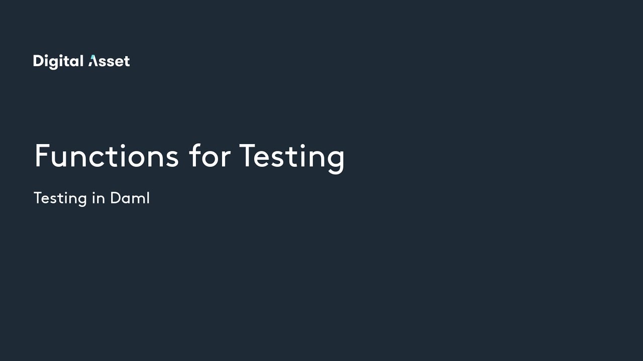 Lesson 4: Functions for Testing