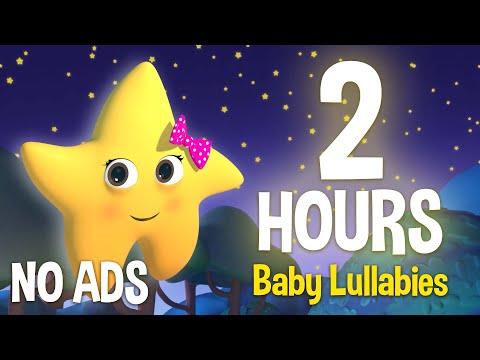 NO ADS | Mindful Stars & Moon | Calming Sensory Animation | Baby Songs πβ¨