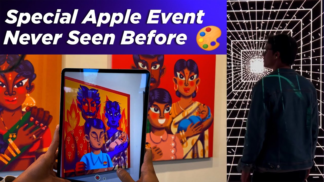 iPad Pro for digital artwork, professional artists show how | India Art Fair 2023 #apple