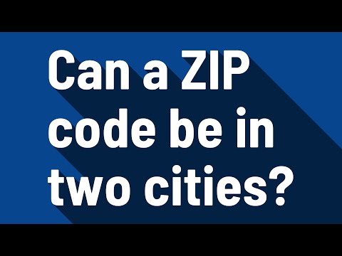 Can a ZIP code be in two cities?