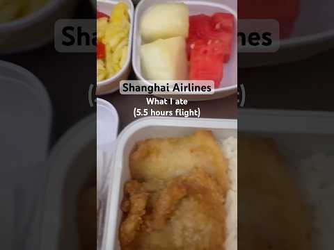Shanghai Airlines - in-flight meal - Kuala Lumpur to Shanghai