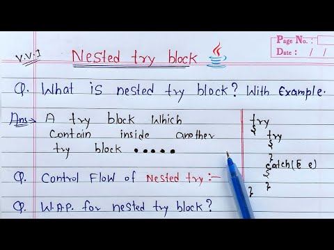 Learn nested try block in java | Learn Coding - Mind Luster