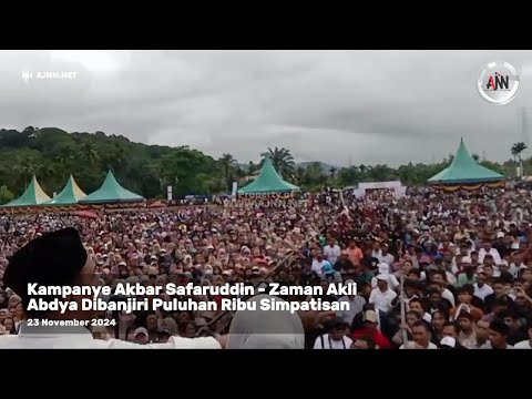 Kampanye Akbar Safaruddin -Zaman Akli Abdya Dibanjiri Puluhan Ribu Simpatisan