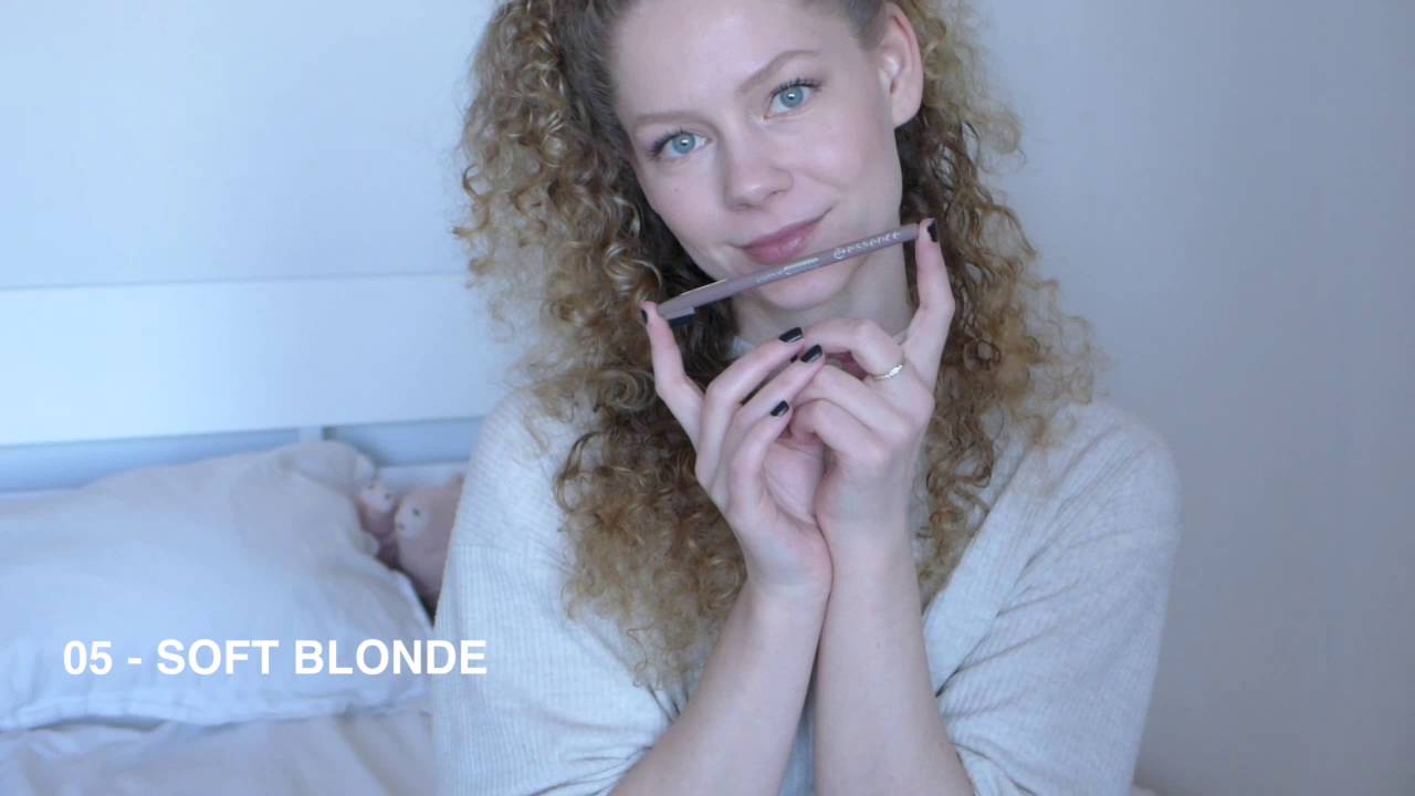 LIVE SWATCH #5 | Essence Eyebrow Designer - 05 Soft Blonde / 04 Blonde / 02 Dark Brown / 01 Black