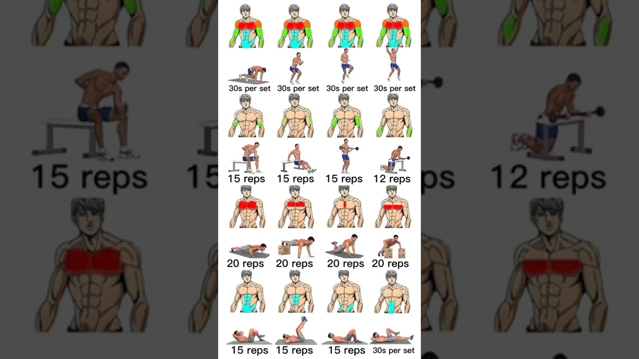 upper body workout at home for male's #fitness #shorts #exercise #workoutathome #beginners #male