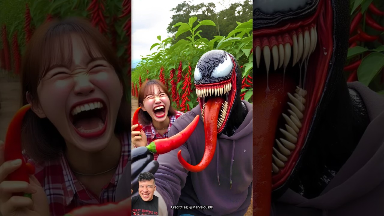 Venom’s Spicy Challenge ✅ Superhero Marvel Dc Comics Evolution 🤖 AI Creativity #superherofanart