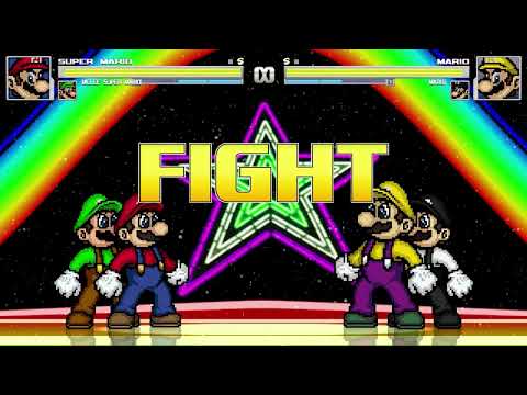 AN Mugen Request #2000: Super Mario & Melee Mario VS Mario & Mario