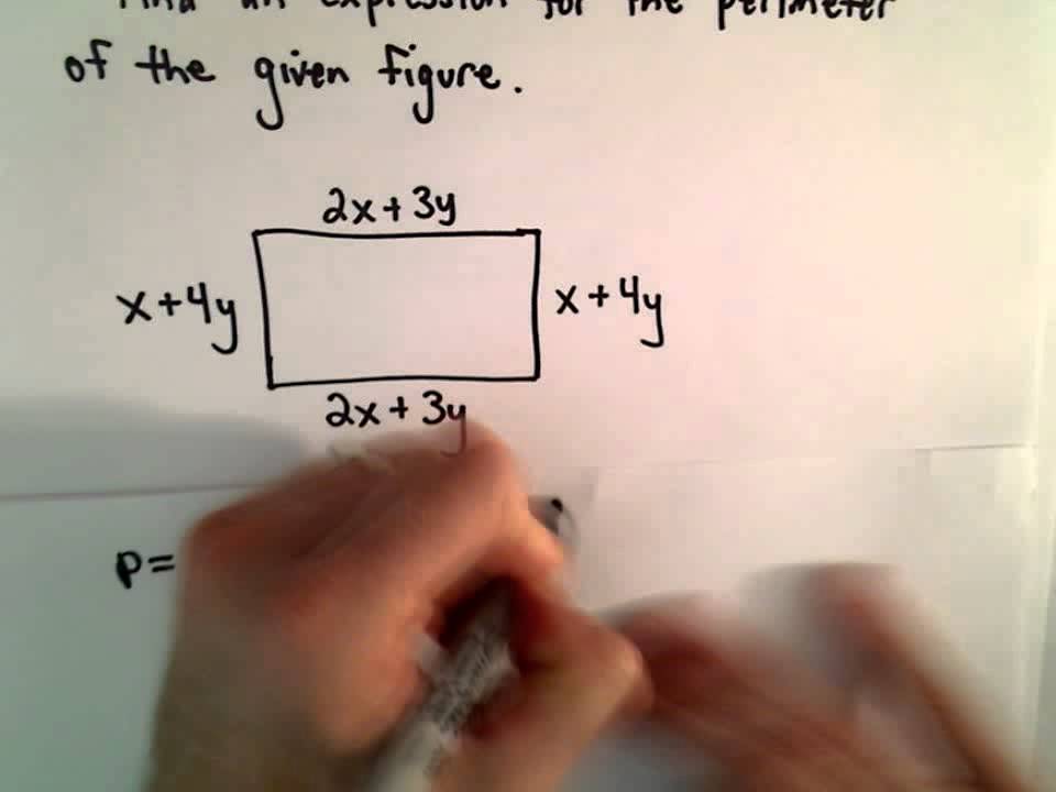 Finding an Algebraic Expression for the Perimeter of a Given Rectangle