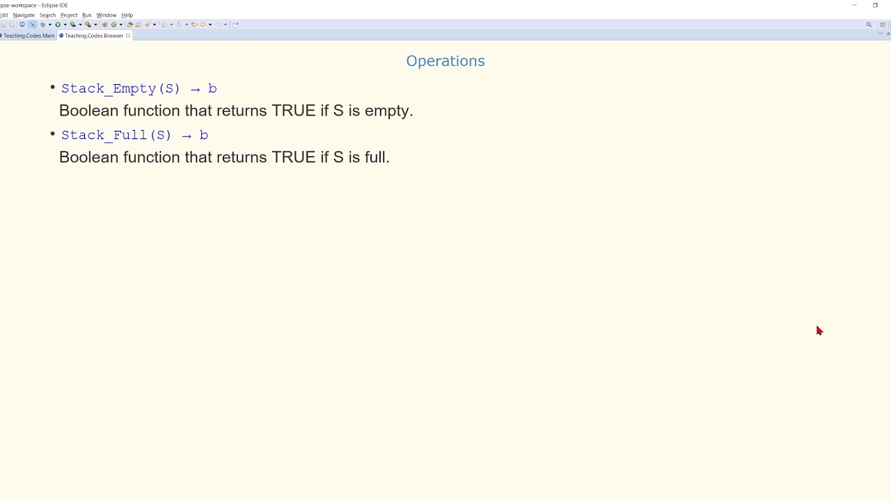 CMPE160 (Object Oriented Programming): Chapter 6 - Section 1 - Stacks