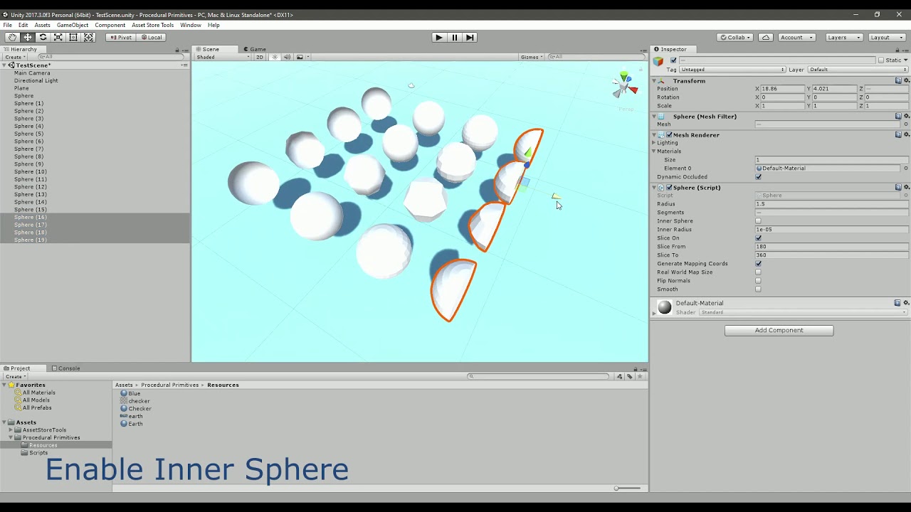 Procedural Primitives v1.2 Demo - Sphere Example