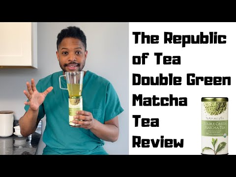 The Republic of Tea Double Green Matcha Tea Review - Japanese Matcha & Green Tea Unbleached Tea Bags