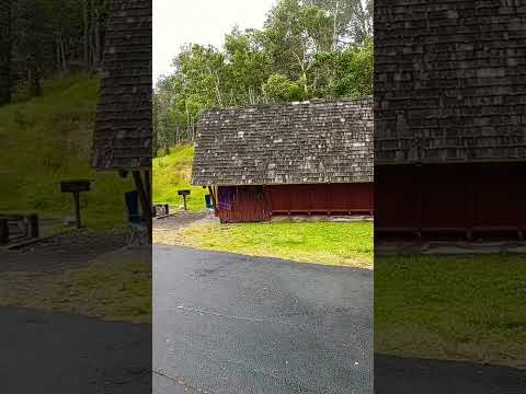 cabins at Namakanipaiau campgrounds Volcano, Hawaii