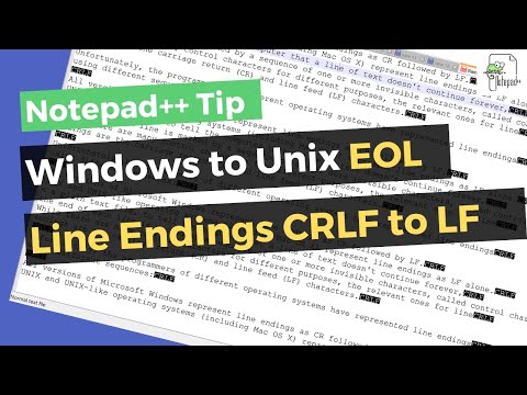How to replace CRLF with LF in a single file | Notepad++ Tips