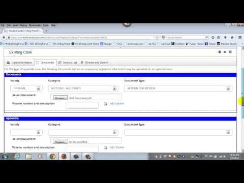 Florida Courts E-Filing Portal - Appellate Workbench