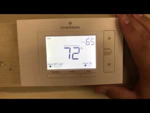 How To Reprogram My Thermostat Emerson Series 80
