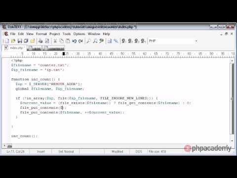 Learn PHP Tutorials Unique Hit Counter Part 2 2 - Mind Luster