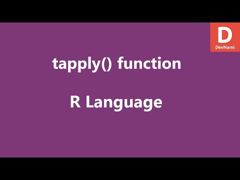 Learn R Programming tapply function - Mind Luster