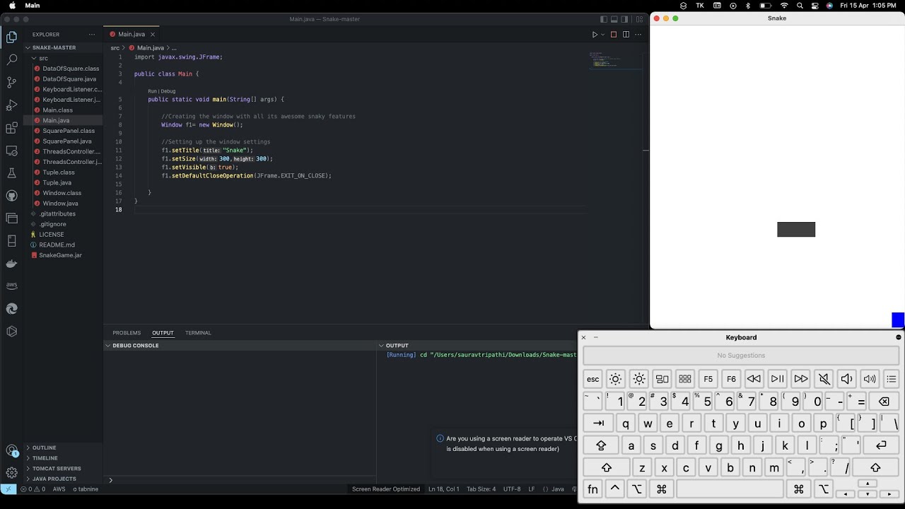 Snake Game In Java | ASMR Programming