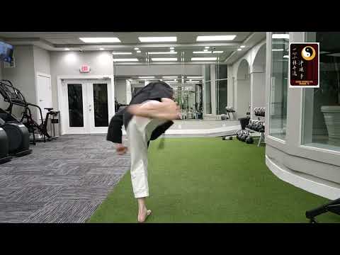 Tracking Legs: Slipping in (crossing behind) back kick with front leg ...