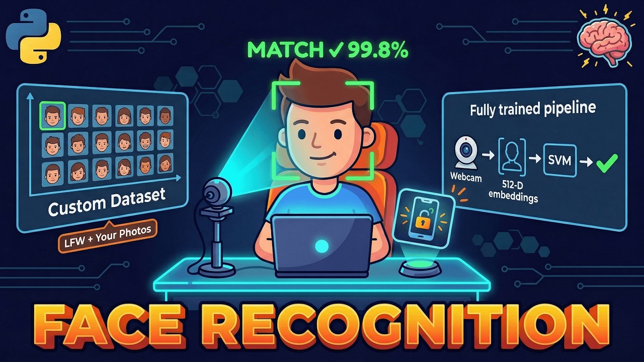 Build Real-Time Face Recognition System Using Python InsightFace & SVM Classifier | Full Tutorial