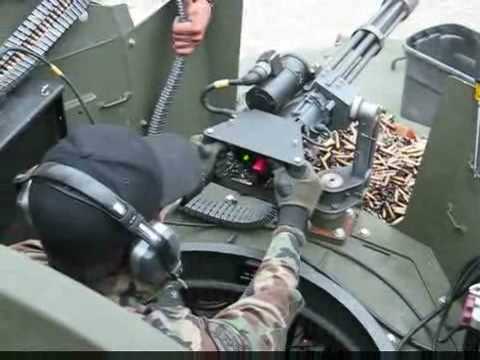 Minigun target shooting from tank Full Automatic Rangers