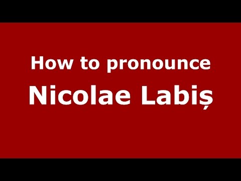 How to pronounce Nicolae Labiș (Romanian/Romania) - PronounceNames.com