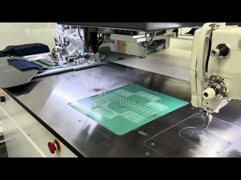 MS-KD02G丨Full Automatic Laser Pocket Welting Machine丨Round Type Pocket With Bartack