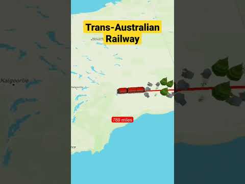 Longest Railway in Australia #trans-australian#portaugusta#kalgoorie #route #longest #world #maps