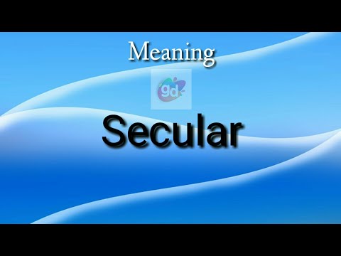 Secular Meaning with Pronunciation//Googul Dictionary//