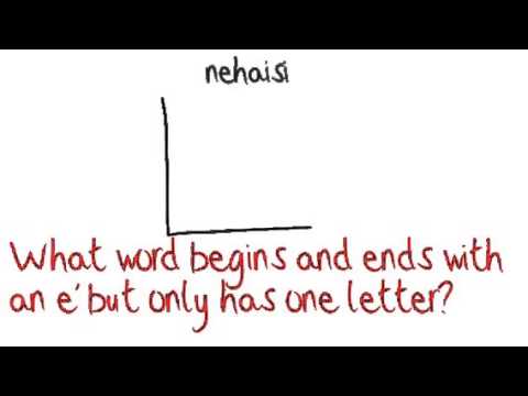 What word begins and ends with an 'e' but only has one lett