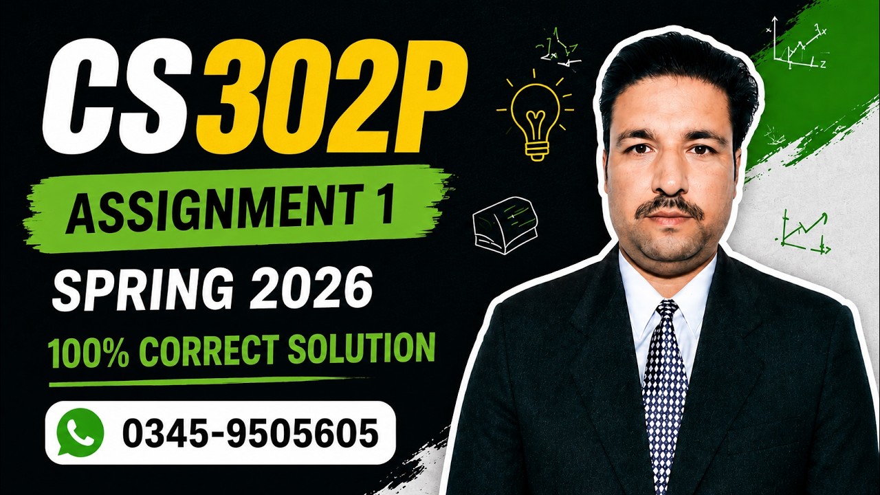 cs302p Assignment 1 Solution Spring 2026 | cs302p assignment 1 solution 2026