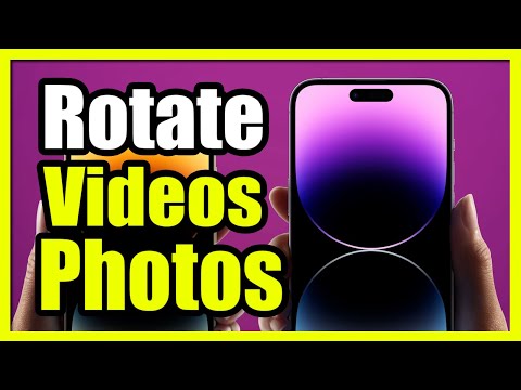How to Rotate a Video or Photo & Flip it on your iPhone Editing Settings (90 Degrees)